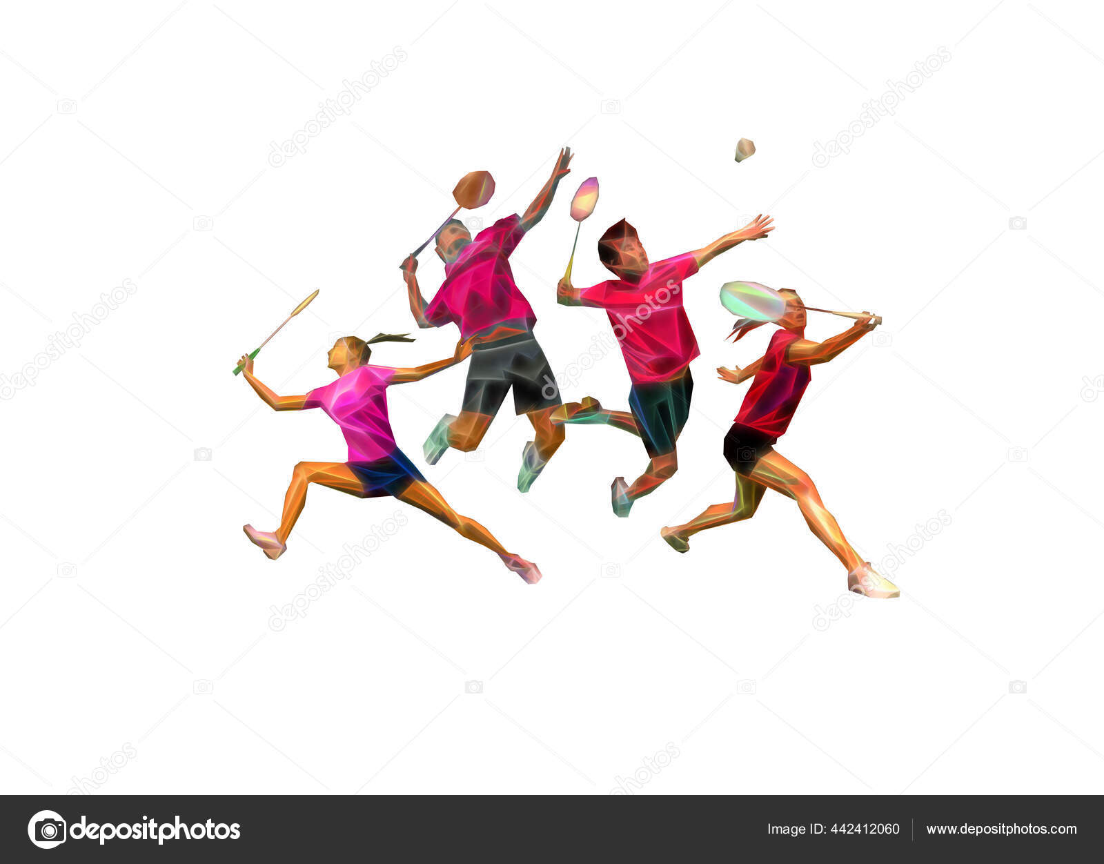 Badminton Player Clipart