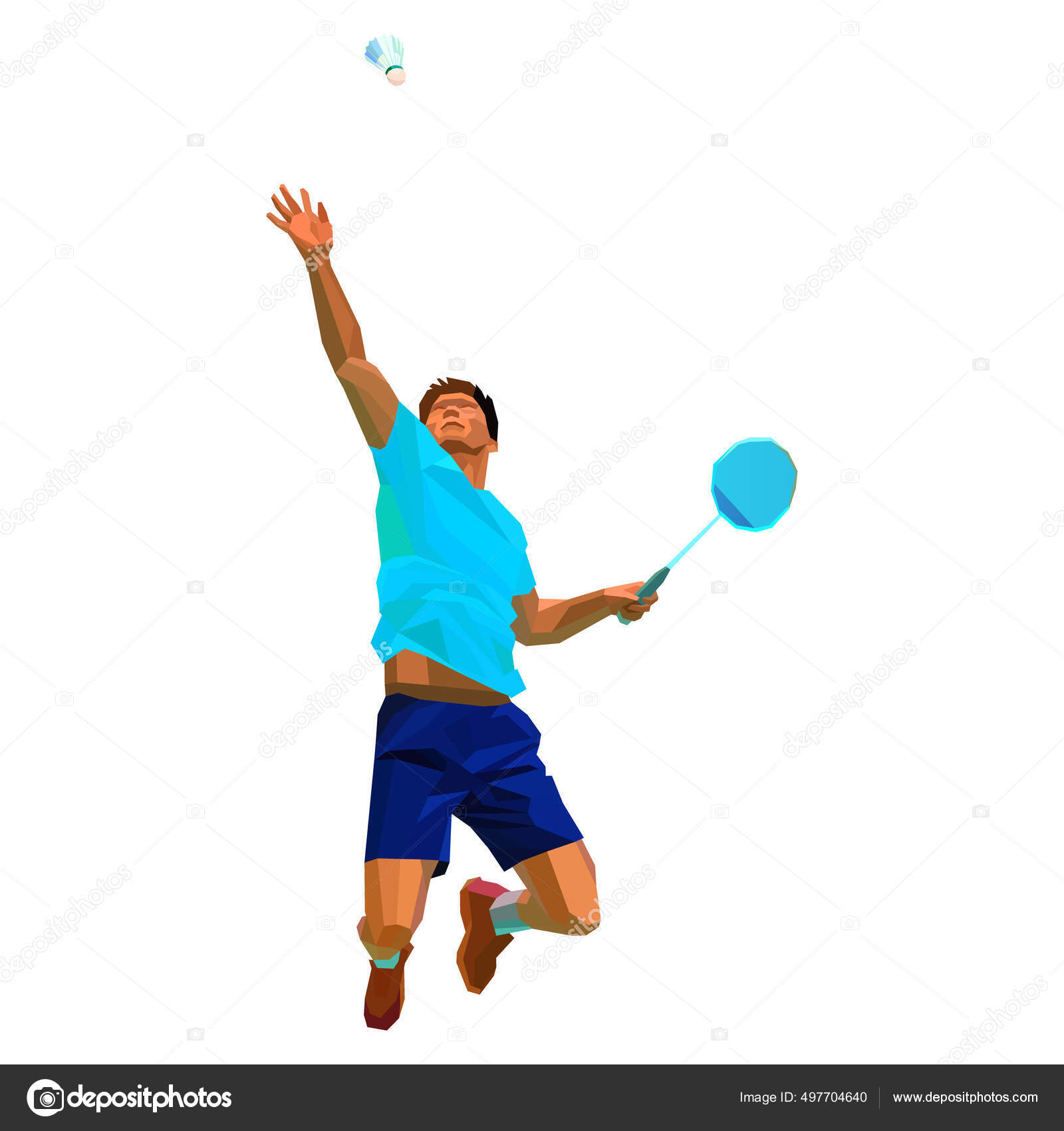 Badminton Players Clipart Badminton Clipart Boy Playing Badminton Blue