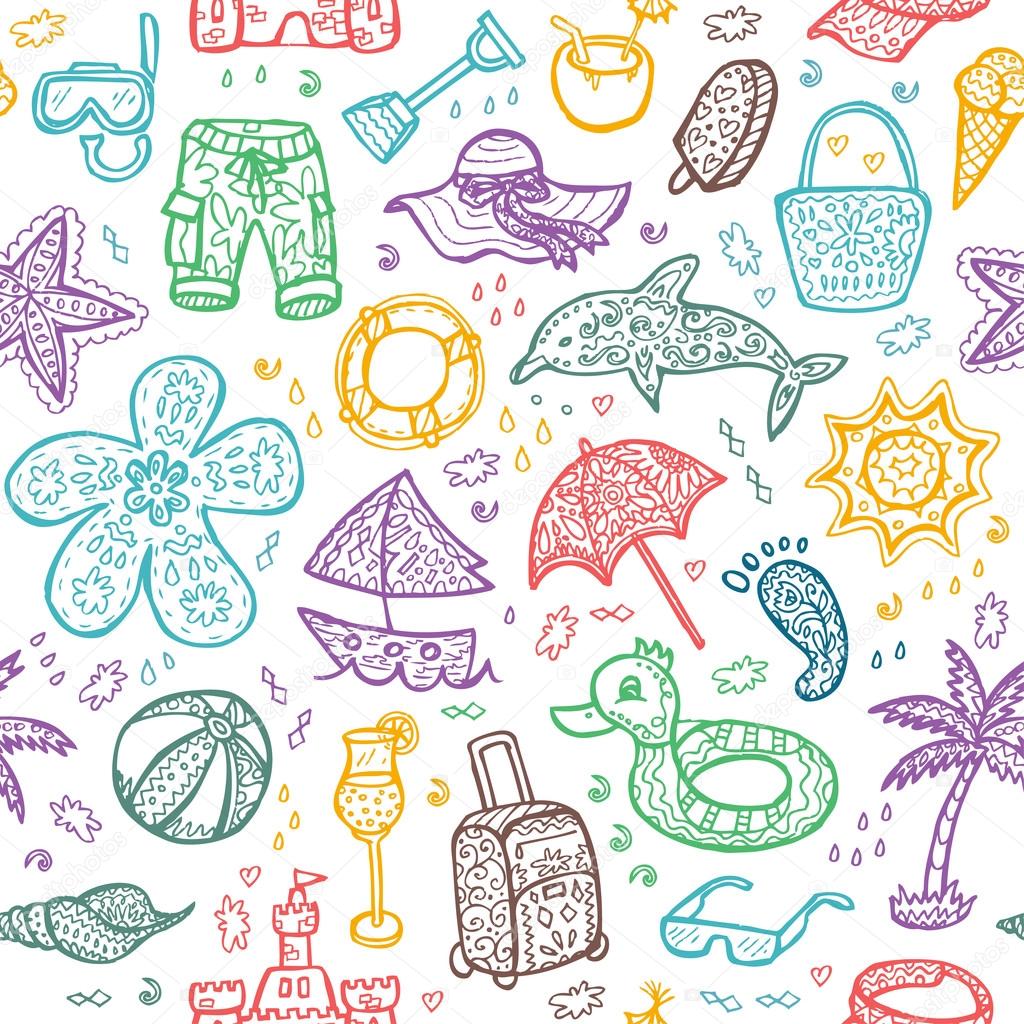 Beach Vector Pattern