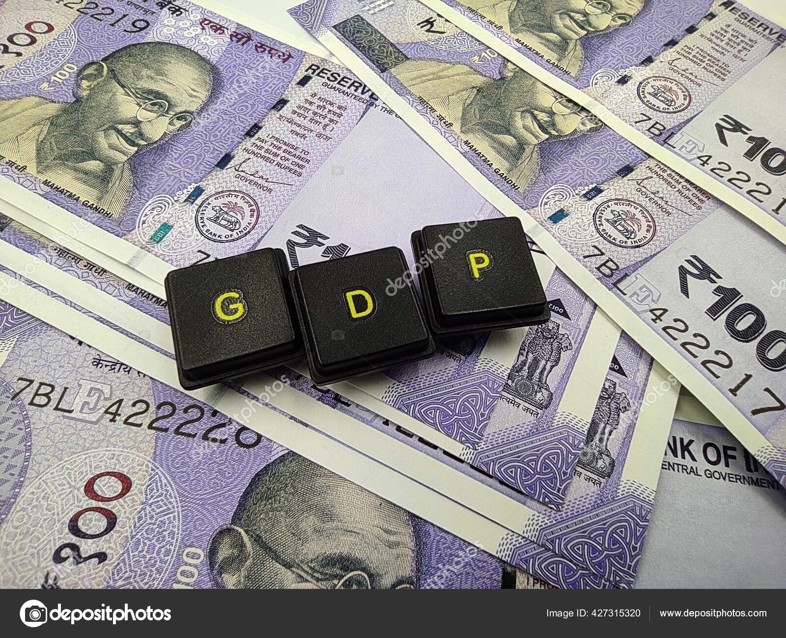 Indian Currency Gdp Word Spelled Out — Stock Photo © ANITADEEPAK930 ...