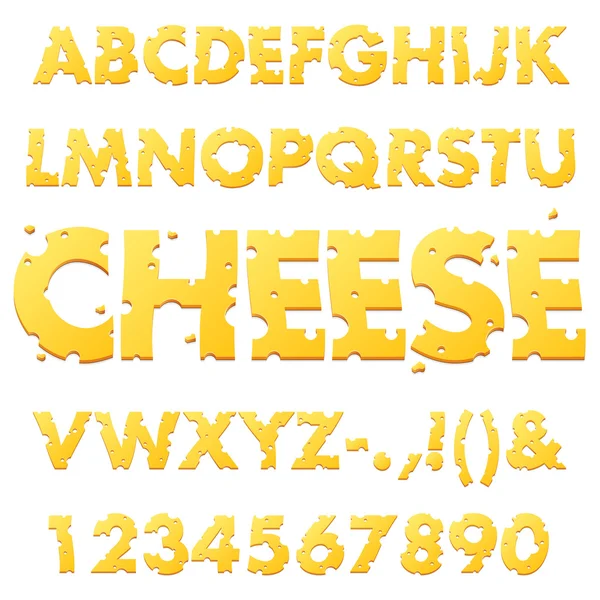 Cheese alphabet Vector Art Stock Images | Depositphotos