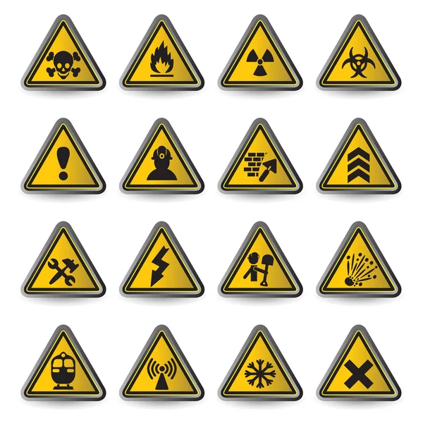 Standard hazard symbols — Stock Vector © Krylovochka #72260799
