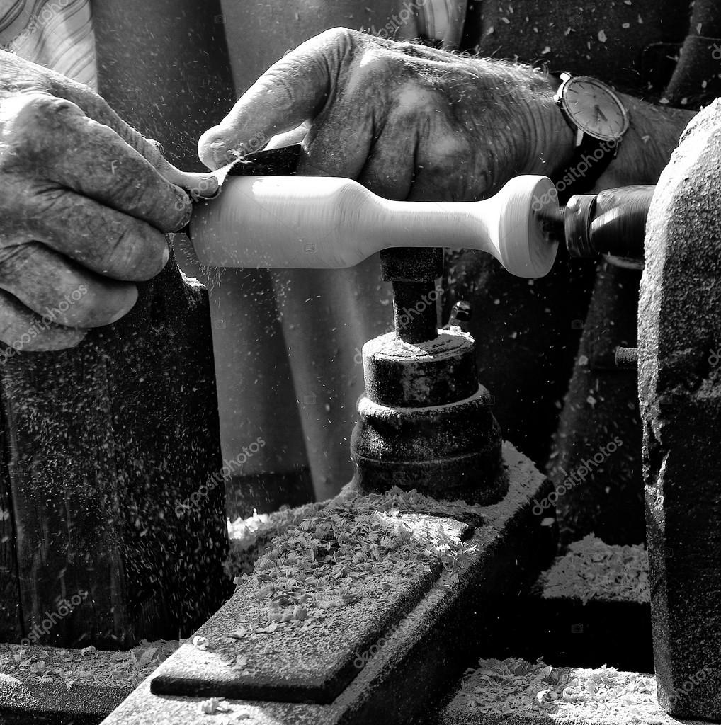 Woodworking Using a Lathe Stock Photo by ©StefanoVenturi 59876471