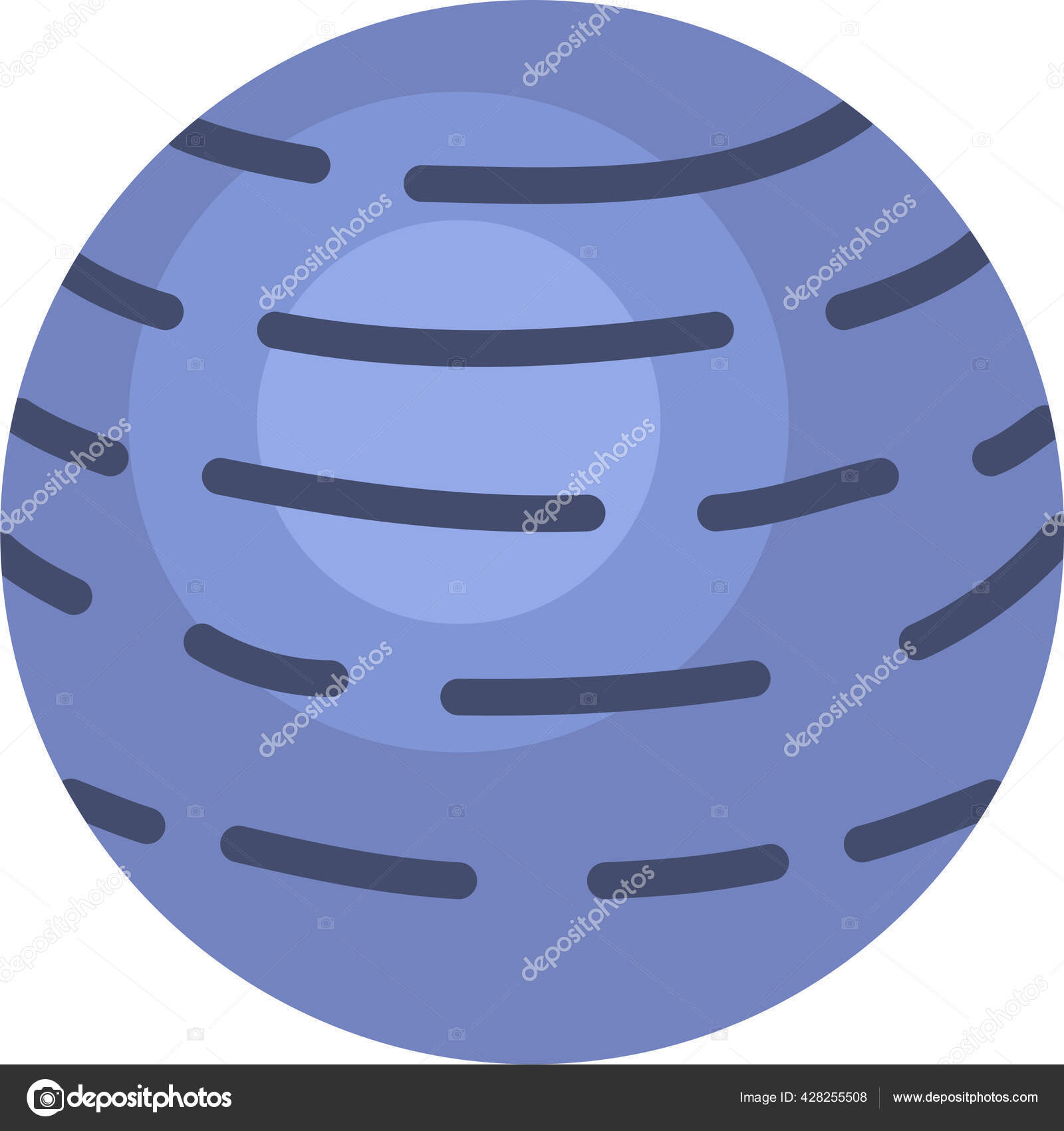 Ilustración Vectorial Una Bola Dibujos Animados Vector de stock ...