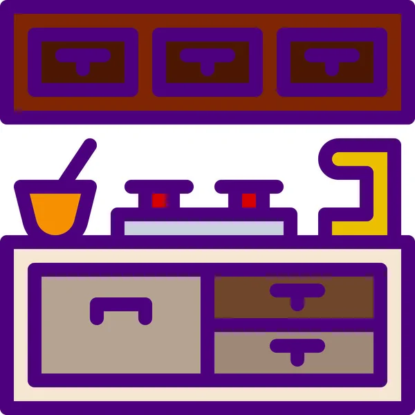 Kitchen Concept Vector Illustration Background Stock Vector by ©Prettycons 428266860