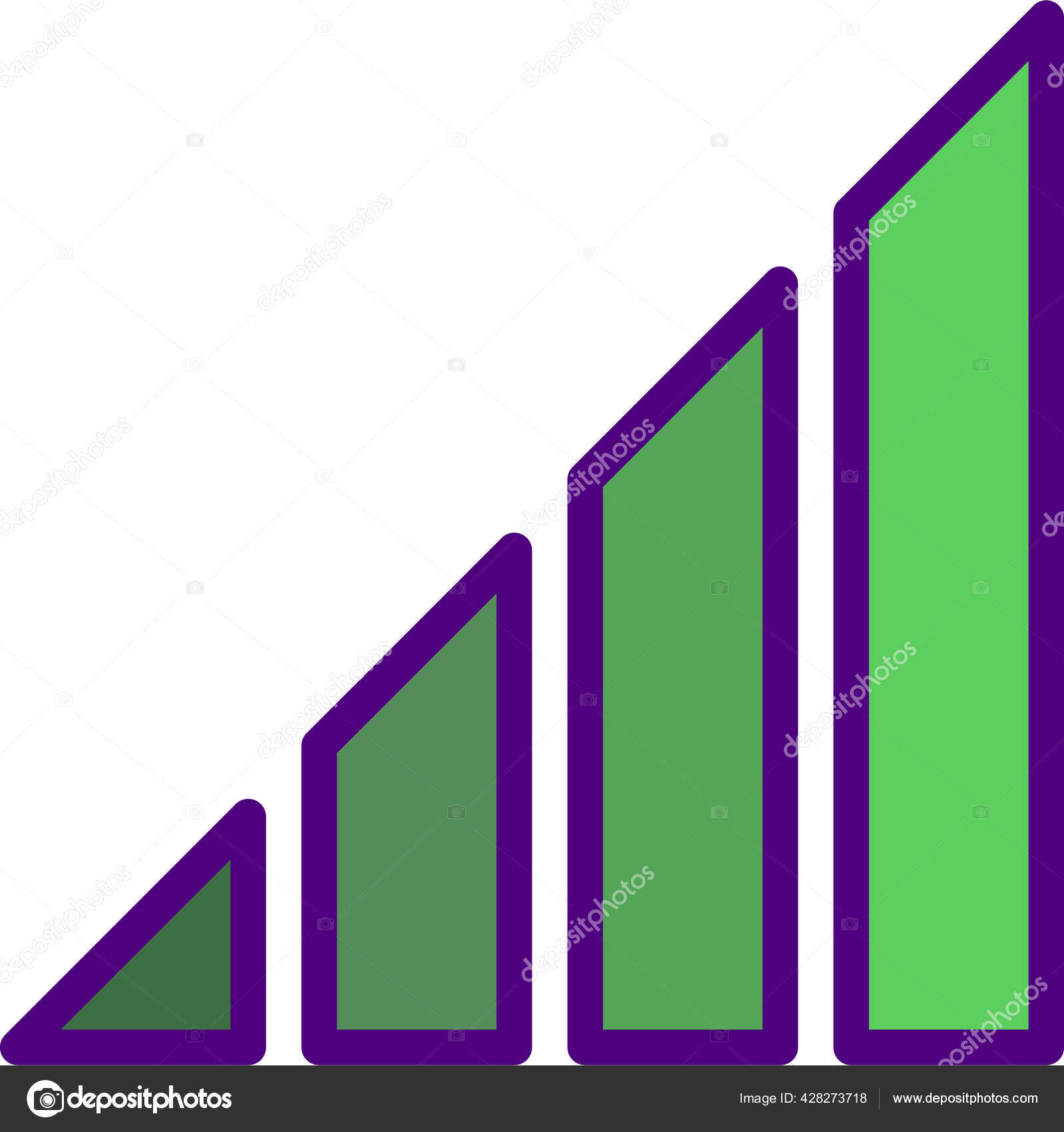 Ilustración Vectorial Gráfico Barras Vector de stock #428273718 de ©Prettycons