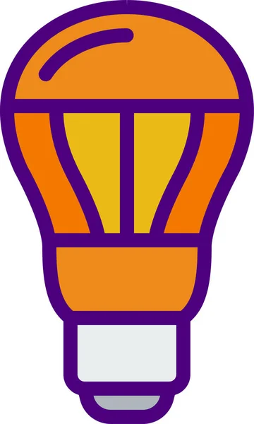 Bombilla Eléctrica Sobre Fondo Blanco Vector de stock por ©Prettycons 428245976