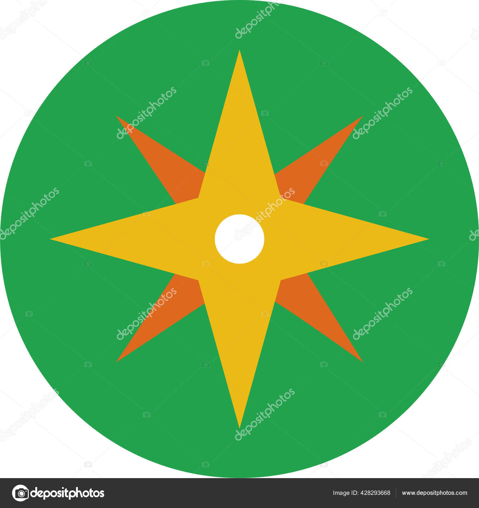 Compass Vector Illustration Background Stock Vector by ©Prettycons 428293668