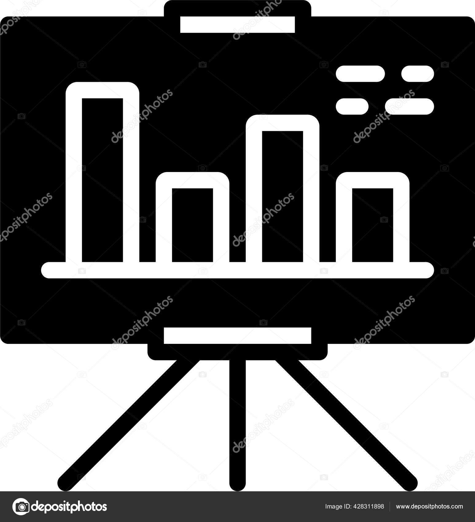 Analytics Simple Vector Icon White Background Stock Vector by ...