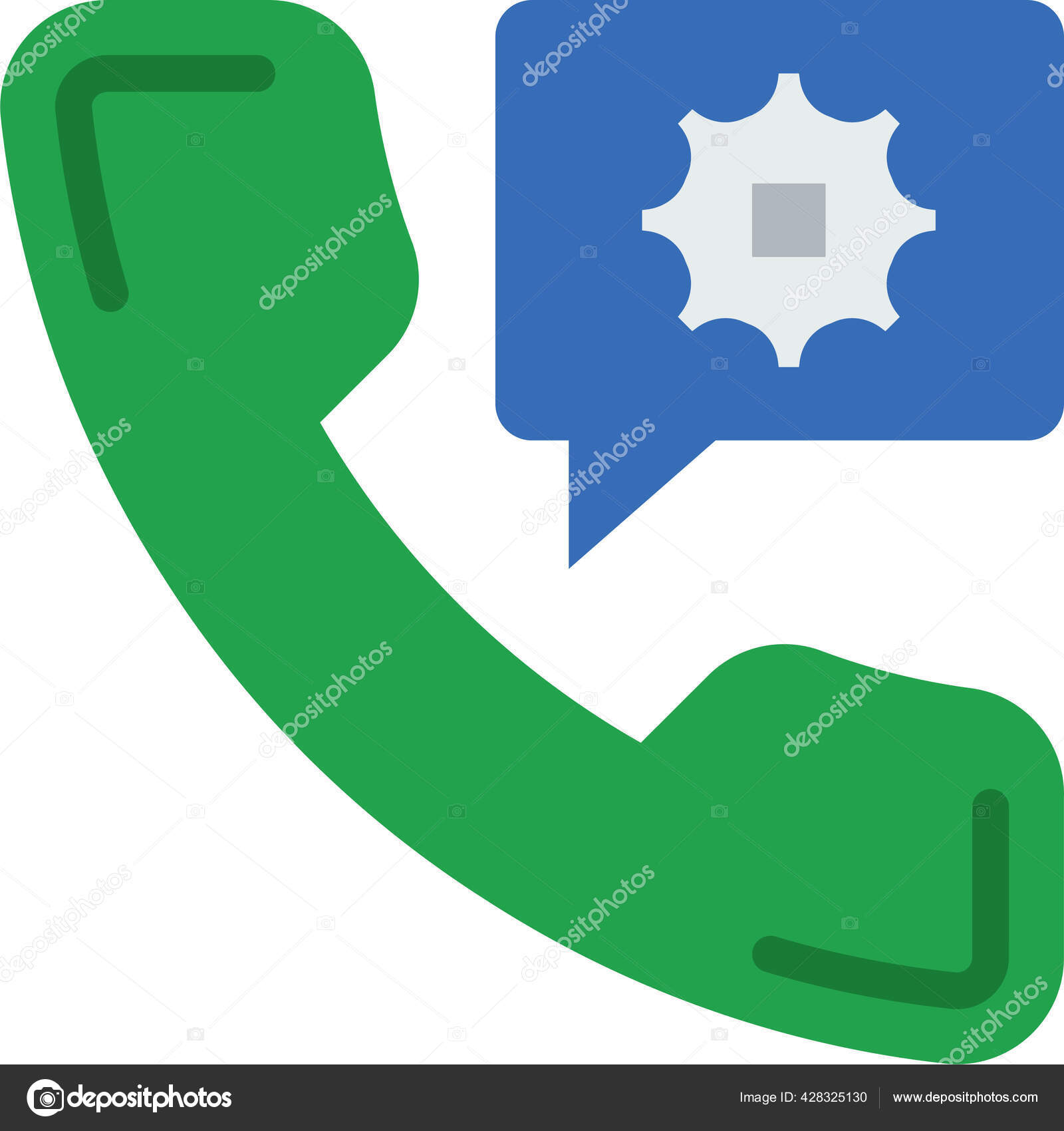 Tech Support Icon White Background Stock Vector by ©Prettycons 428325130