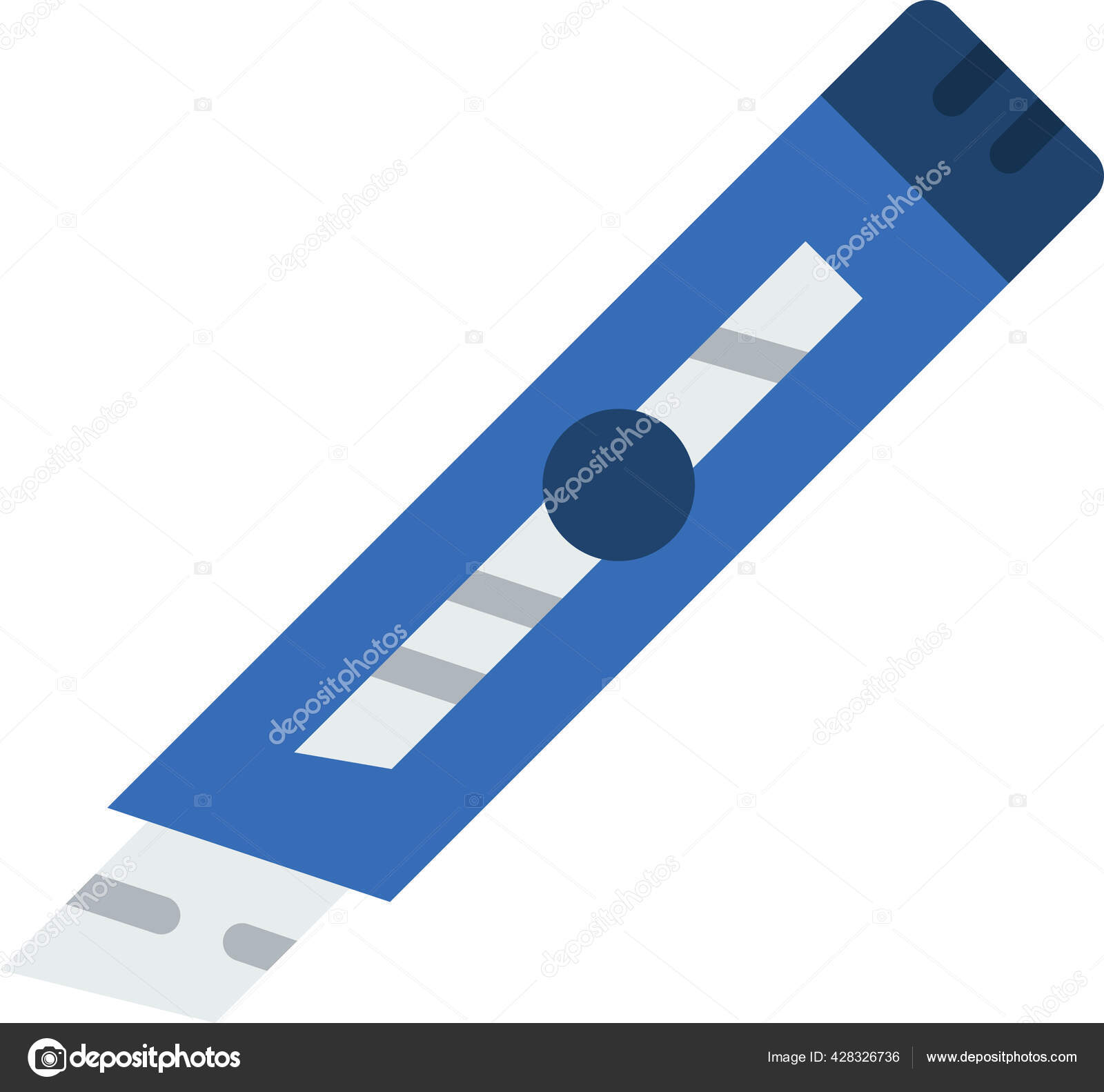 Cutter Icon Cartoon Design Isolated White Background Stock Vector by ...