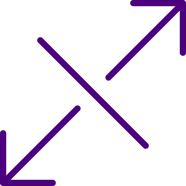 Diagonal Expand Vector Illustration White Background Stock Vector by ...