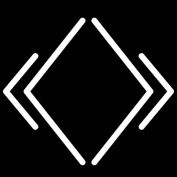 Diagonal Expand Vector Illustration White Background Stock Vector by ...