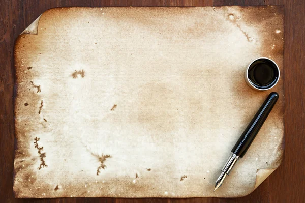 Old paper and pen — Stock Photo © nimon_t #127513850
