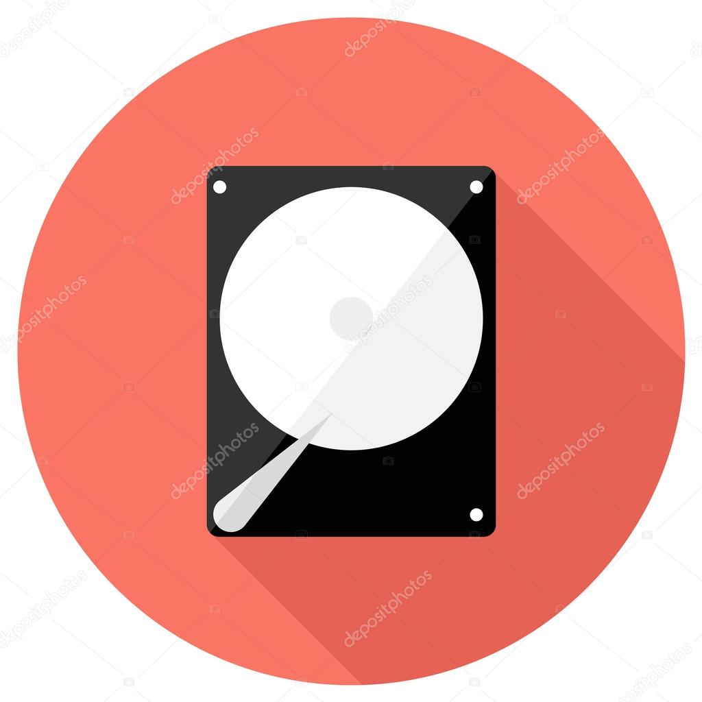 Hard disk drive icon Stock Vector by ©IconFlat 59950695