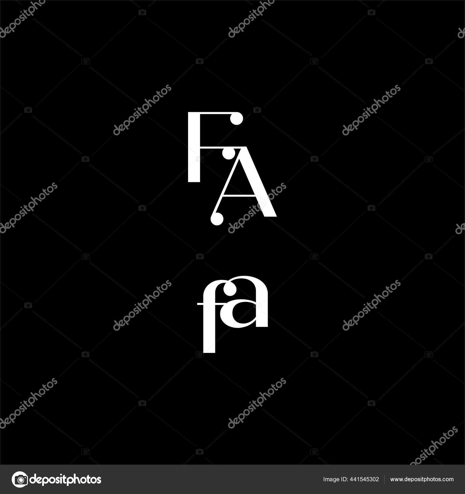 Letter Logo Creative Design Black Color Background Monogram Stock ...