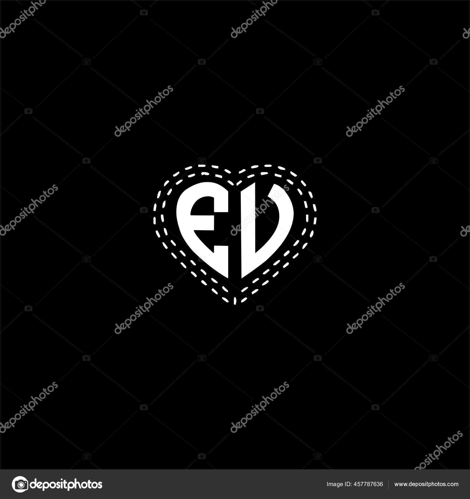 Letter Logo Emblem Design Black Color Background Monogram Stock Vector ...