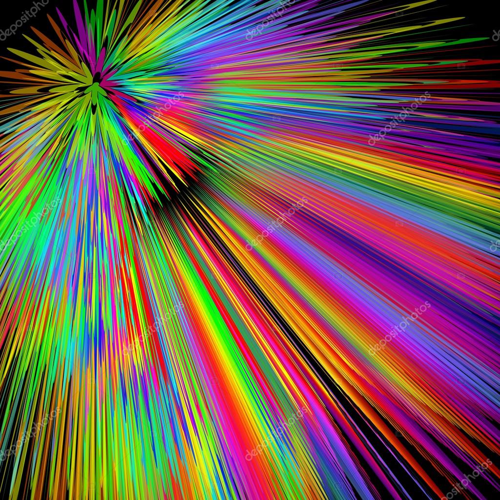 Rainbow Explosion Background