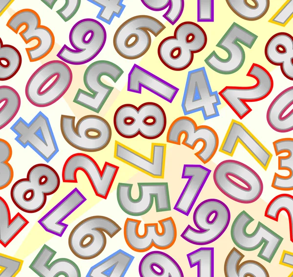 Colorful seamless pattern with numbers Stock Vector Image by ©RoboLab ...
