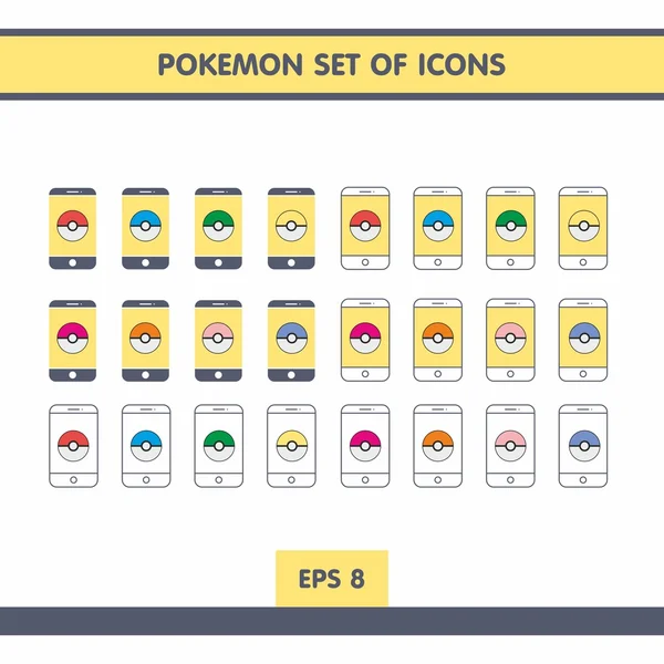 Icons with Pokemon — Stock Vector © Evopr #118014720 Icons with Pokemon — Stock Vector © Evopr #118014720