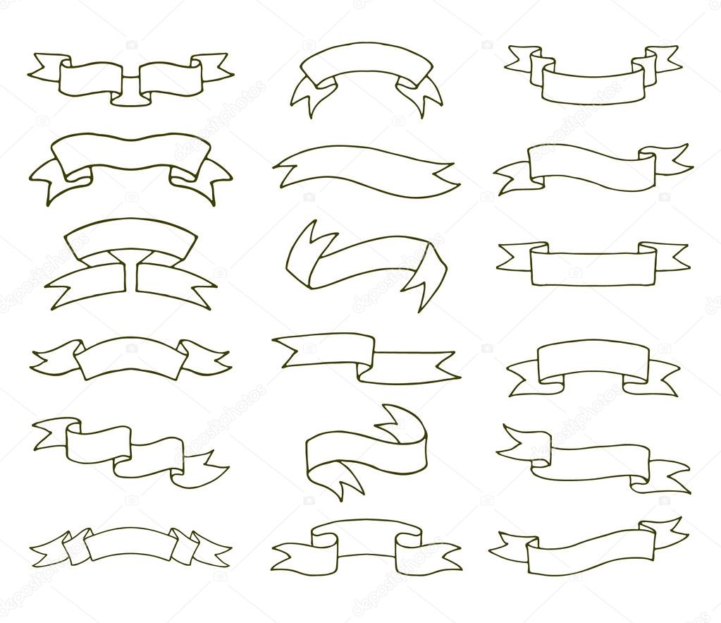 Empty vintage ribbons Stock Vector Image by ©skillup11 #65694525