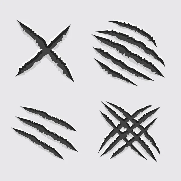 Cat scratches vector Vector Art Stock Images | Depositphotos