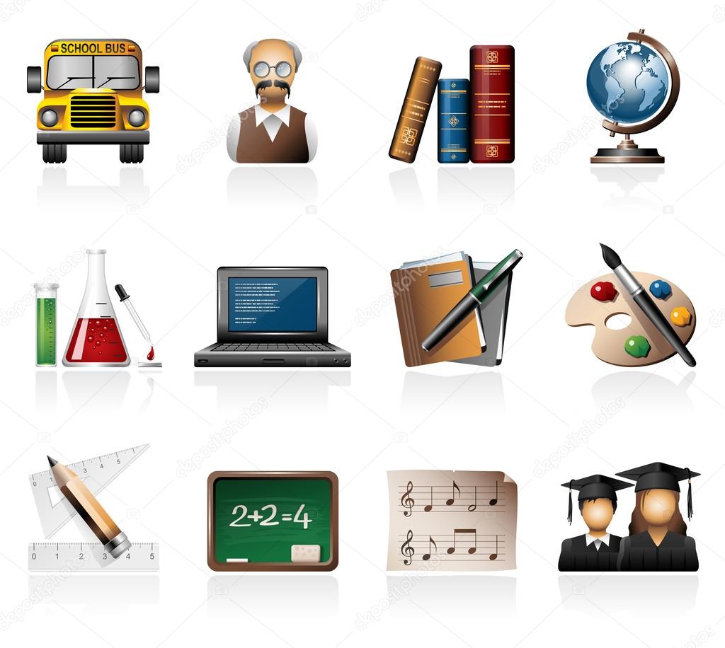 Education Icon Set Stock Vector Image by ©zzelimir #59812717
