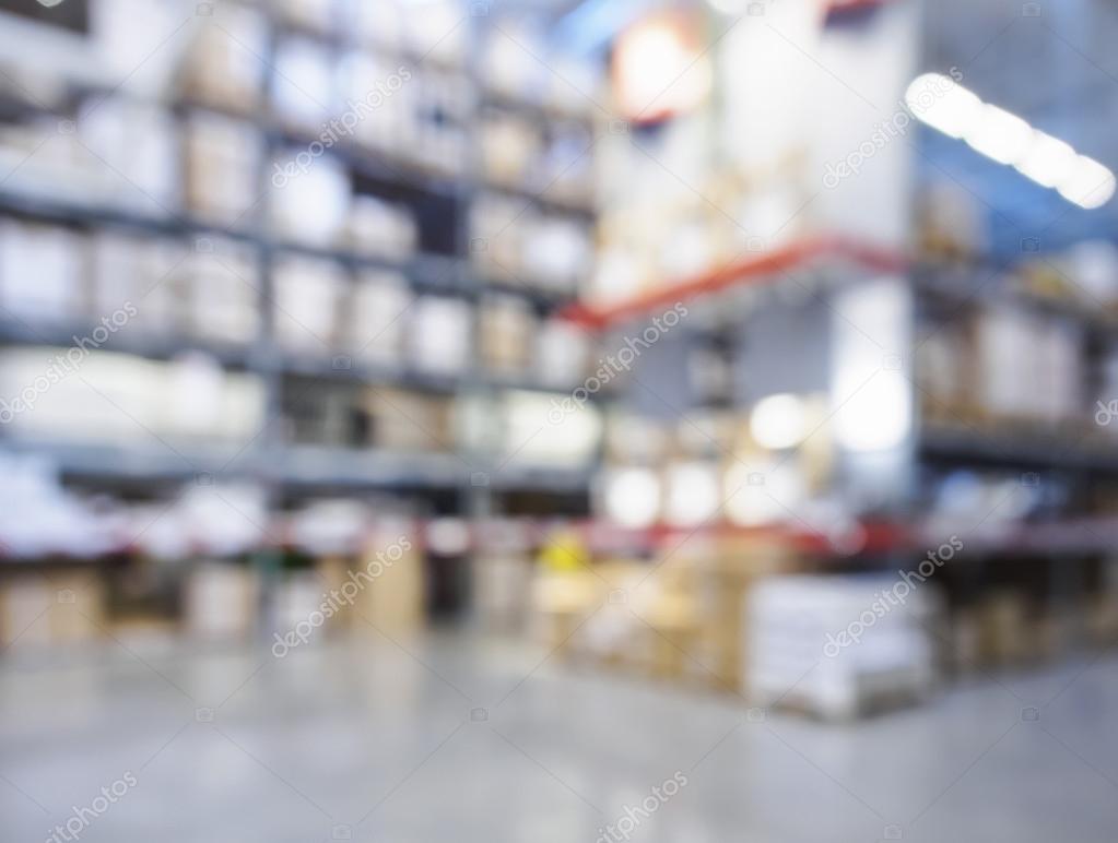 Warehouse Interior Blurred Background — Stock Photo © viteethumb #64031111