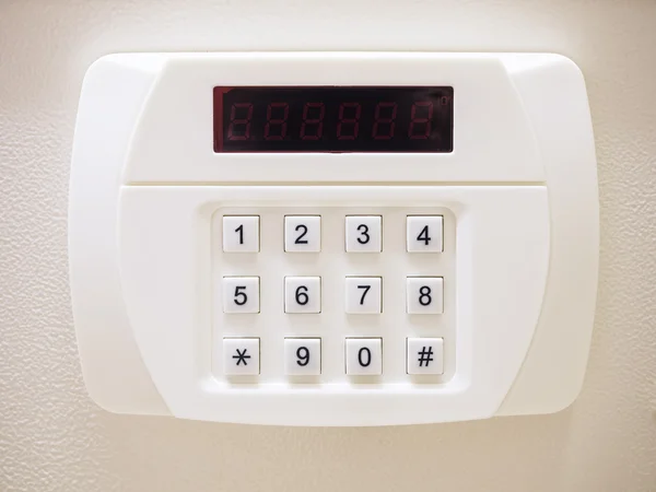 Safe box Security code button Electronic lock system - Stock Image ...