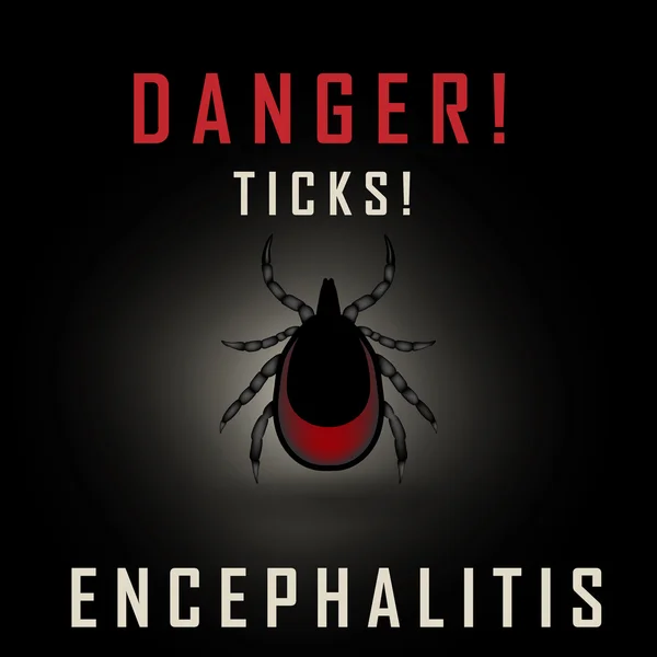 Warning ticks sign — Stock Vector © forden #80703276