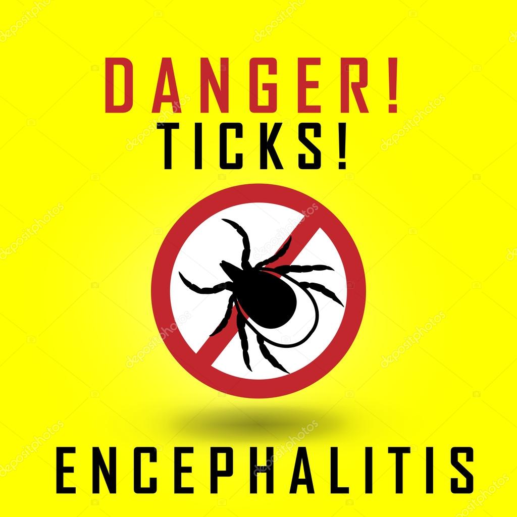 Warning ticks sign — Stock Vector © forden #80703276
