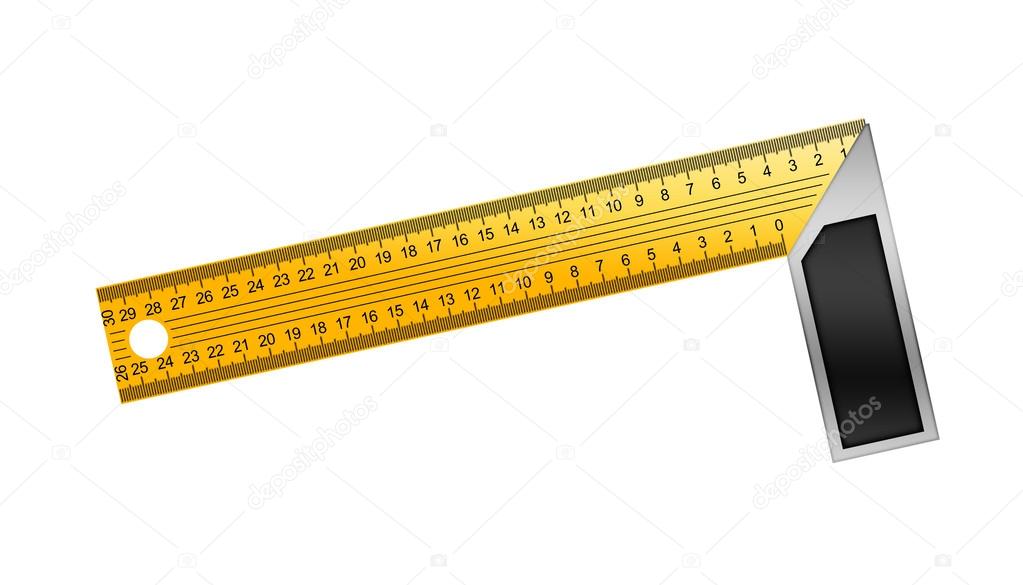 Iron Ruler with angle bar — Stock Photo © jsddesign #63584567