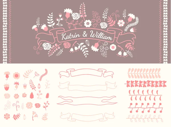 Wedding graphic set — Stock Vector © AlisaFoytik #34800709