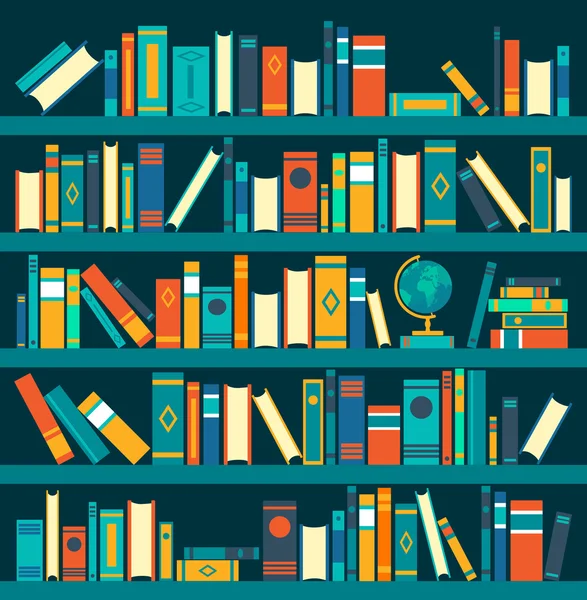 ᐈ Books on shelf stock illustrations, Royalty Free book shelf vectors ...