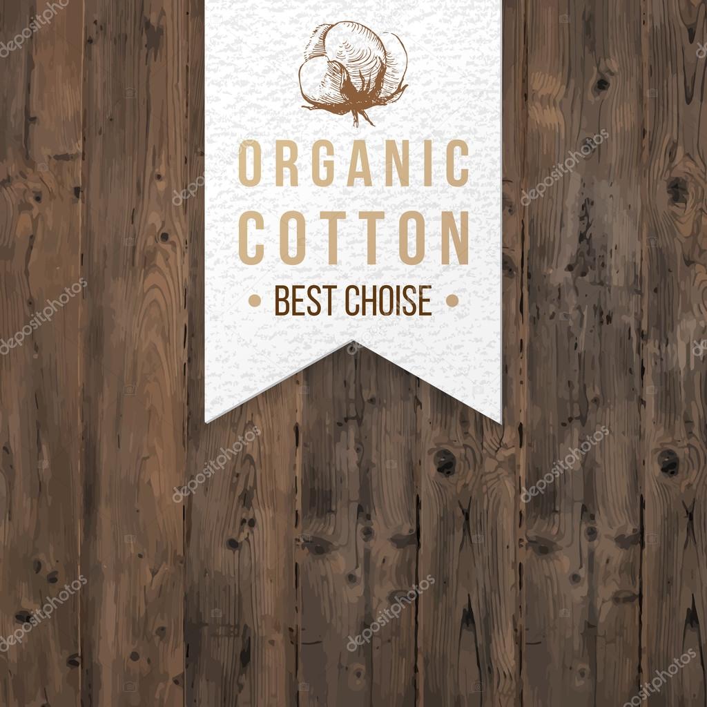 Organic cotton label with type design Stock Vector Image by ©mart_m ...