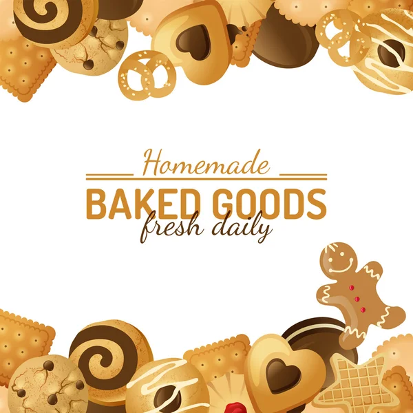 Bright background with cookies — Stock Vector © mart_m #60033985