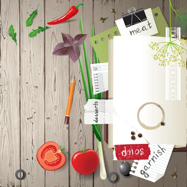 Cookbook background Vector Art Stock Images | Depositphotos