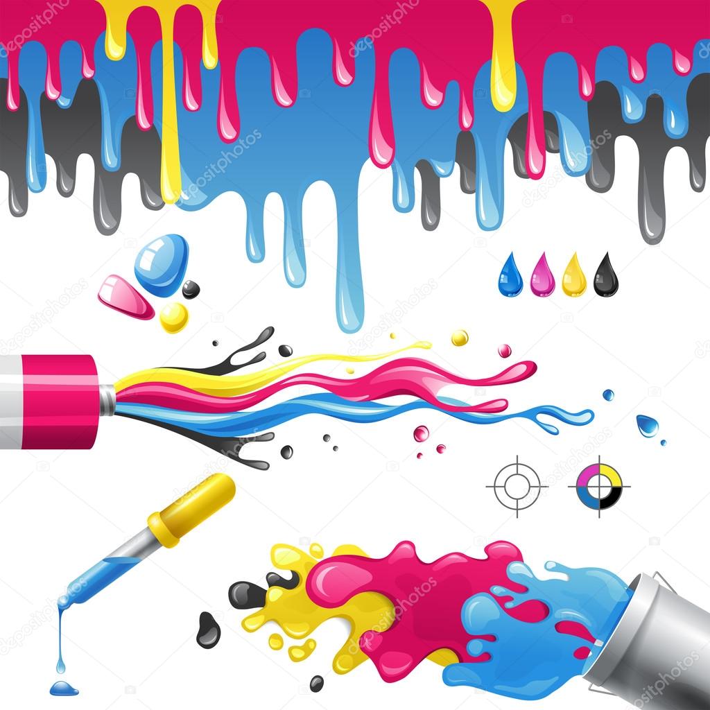 CMYK splashes Stock Vector Image by ©mart_m #60034689