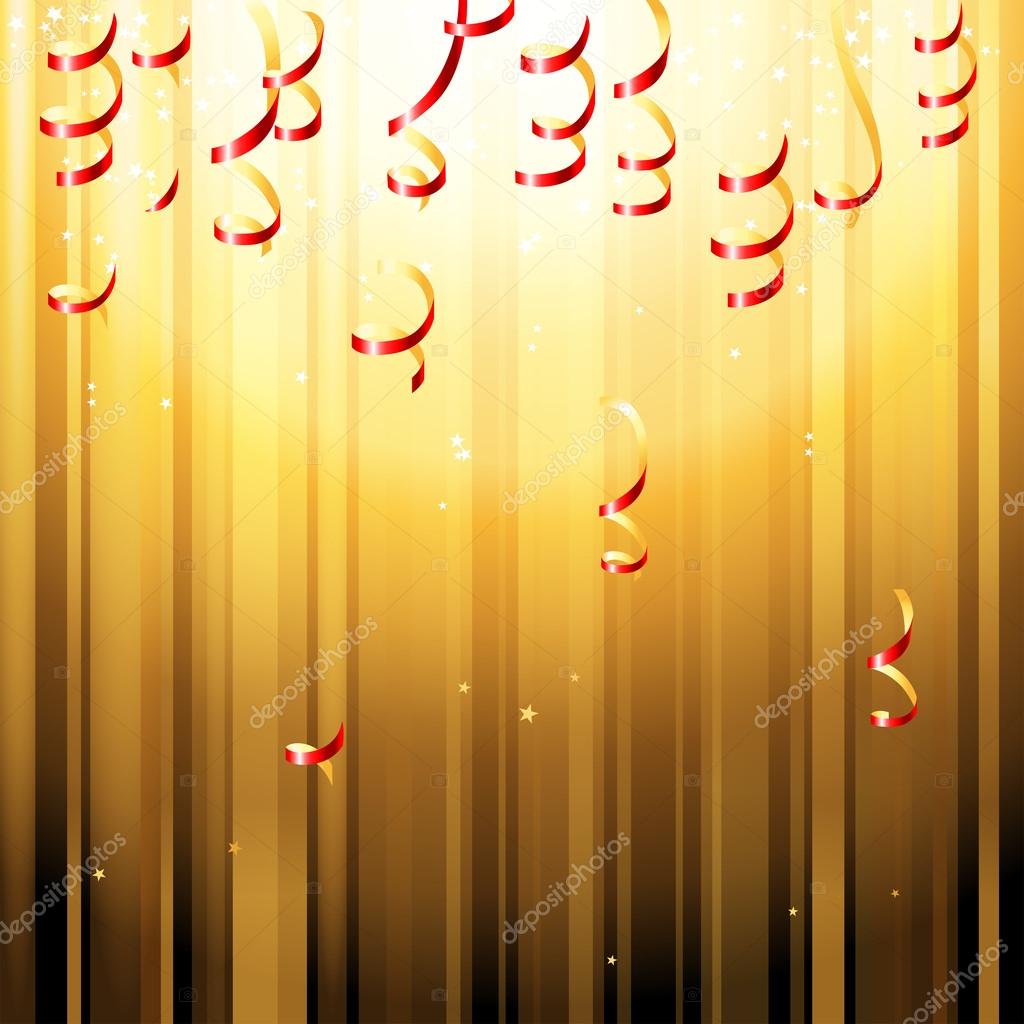 Gold Streamers Background
