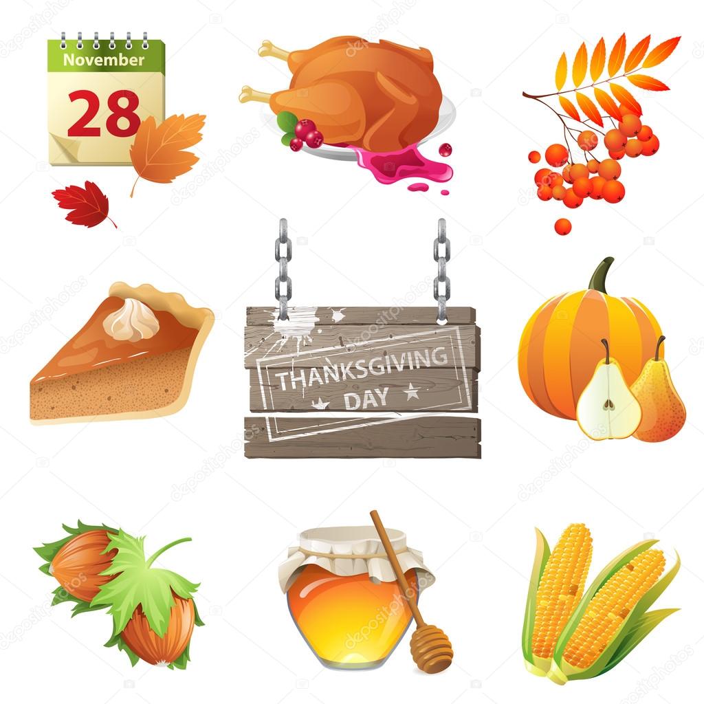 Thanksgiving day icons Stock Vector Image by ©mart_m #60051981