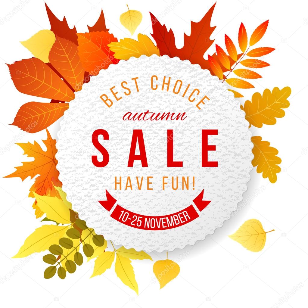 Autumn sales banner — Stock Vector © mart_m #74498411