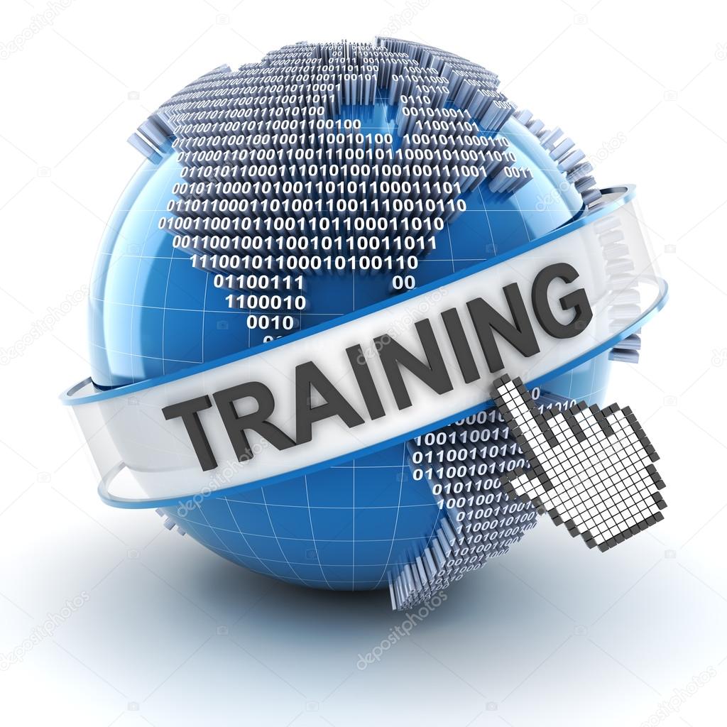 Training symbol with digital globe, 3d render Stock Photo by ©ymgerman ...