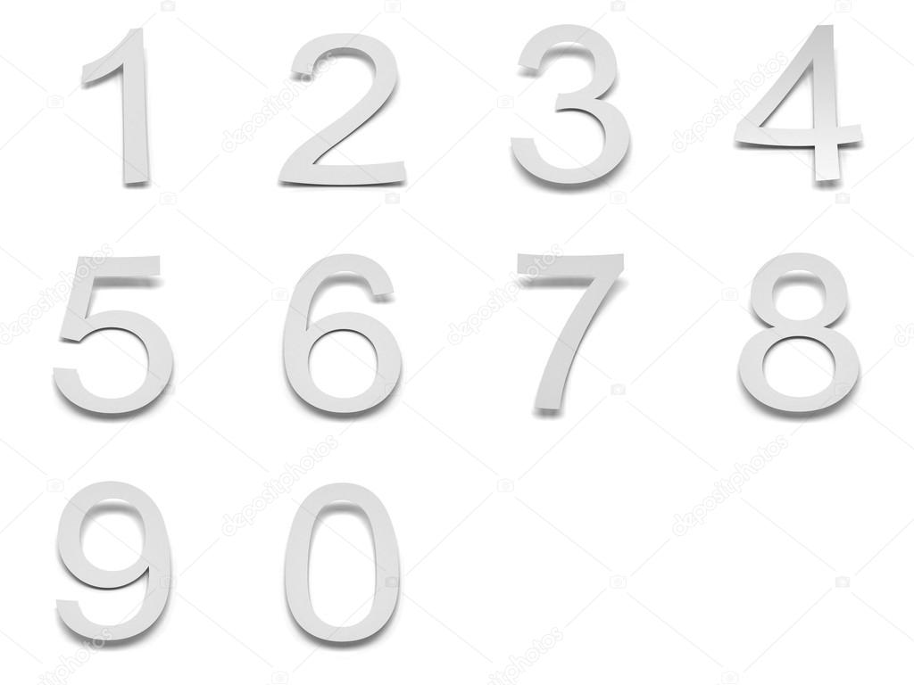 Paper numbers — Stock Photo © ymgerman #78246846