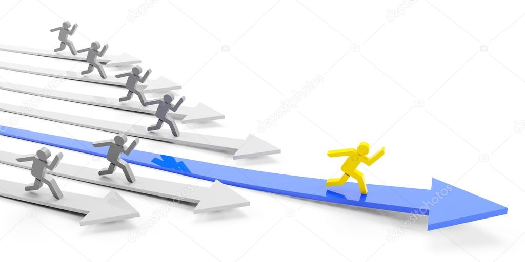 Winning in business competition Stock Photo by ©ymgerman 81739128