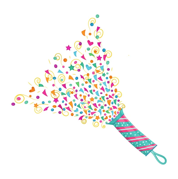 Popper confetti Vector Art Stock Images | Depositphotos