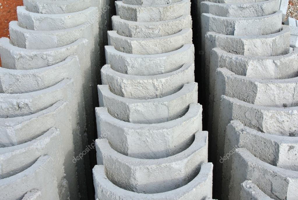 V-shaped trench drain at the construction site — Stock Photo ...