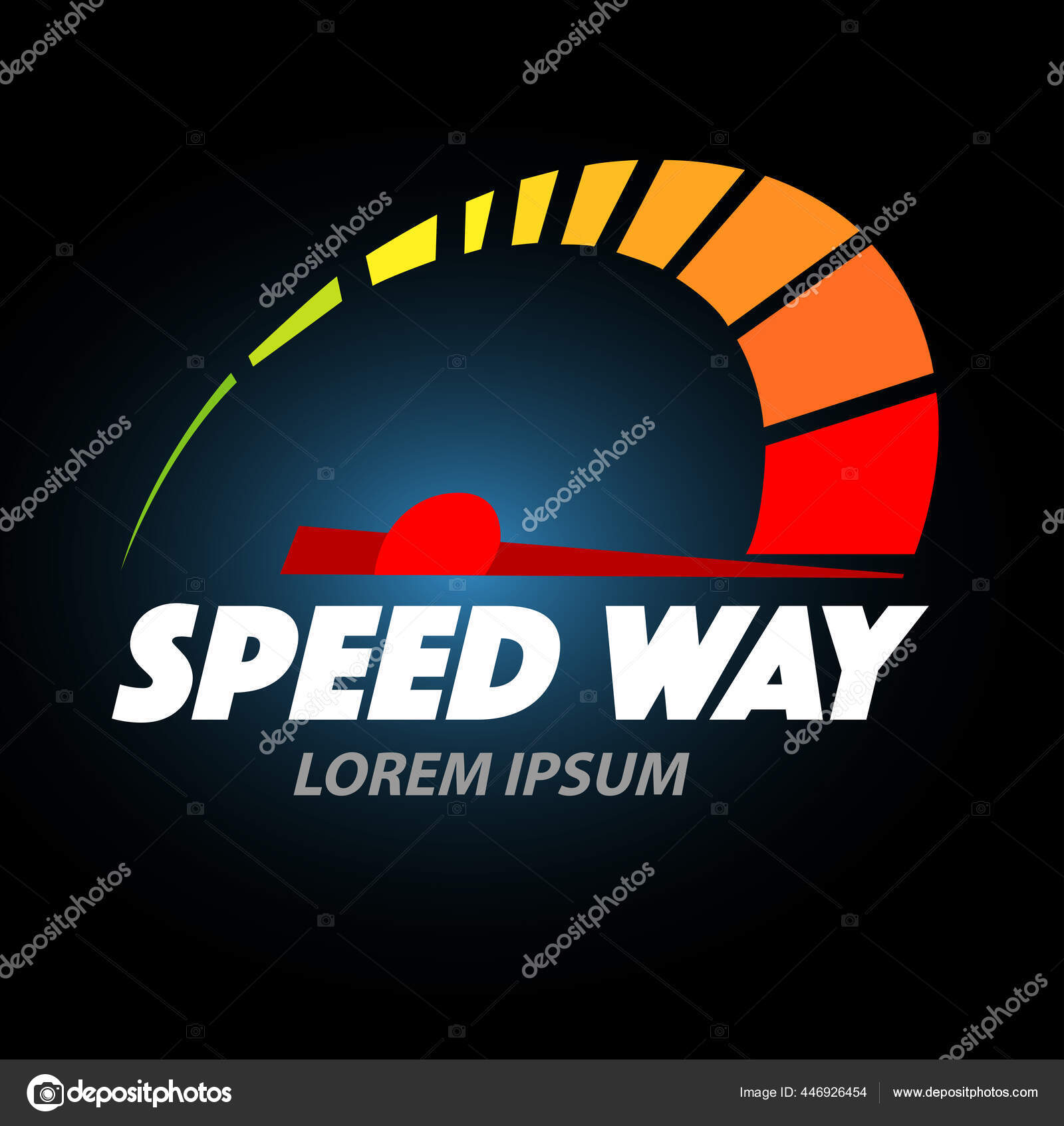 Vector Abstract Speed Way Symbol Stock Vector Image by ©msjeje #446926454