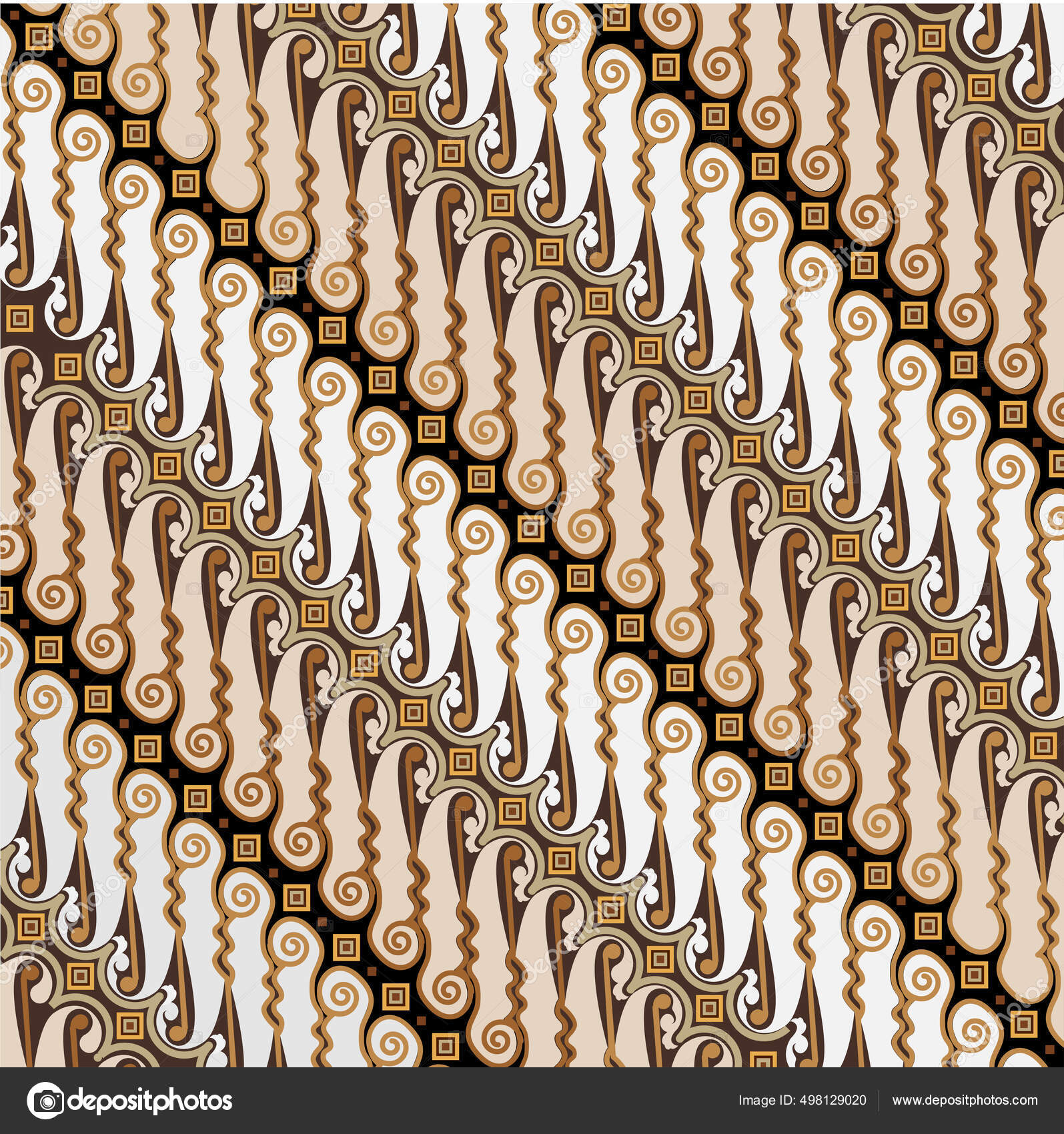 Vector Illustration Modification Traditional Batik Pattern Stock Vector ...