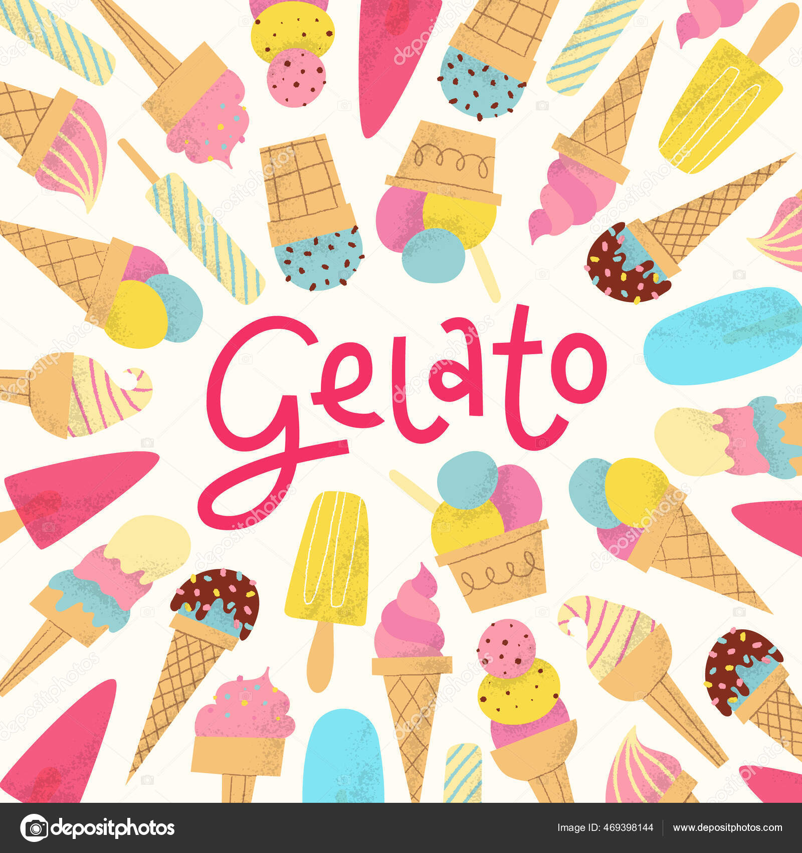 Popsicle Border Clipart