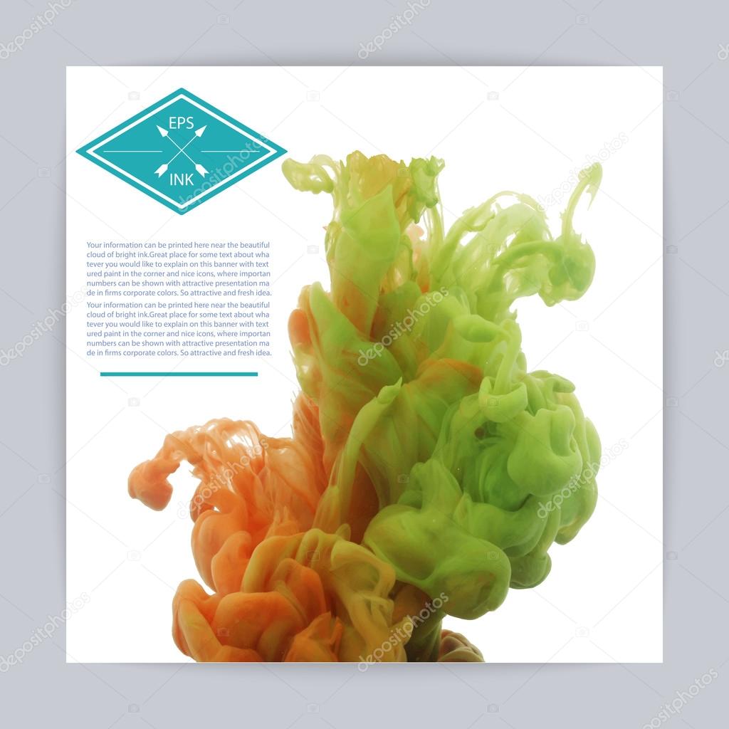 Ink swirling in water. Stock Vector by ©NatalieDuvanova 60451517